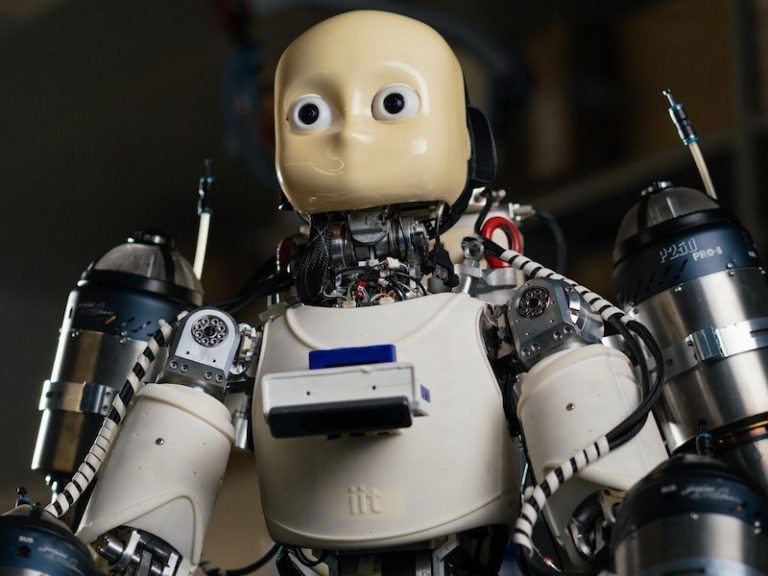 Italian researchers test world’s first jet-powered flying humanoid robot