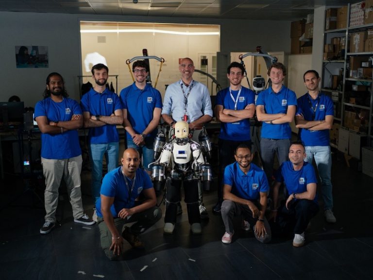 Italian researchers test world’s first jet-powered flying humanoid robot