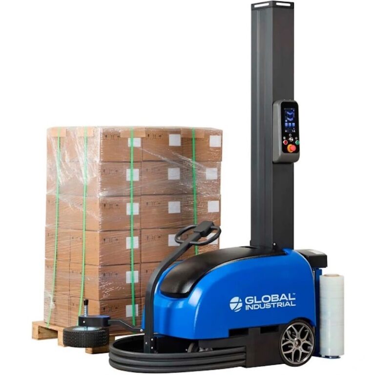 Global Industrial launches mobile robot stretch wrap machine for safer pallet handling
