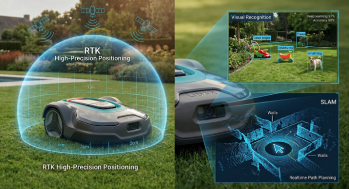 From boundary wires to AI navigation: The evolution of robotic lawn mowers